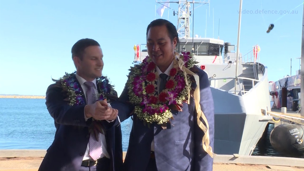 Guardian Class Patrol Boat gifted to Tonga - YouTube