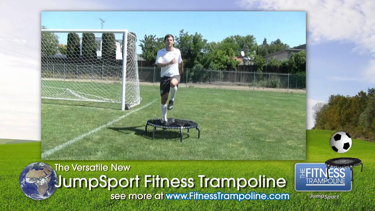 JumpSport Fitness Trampoline Soccer Workout - YouTube