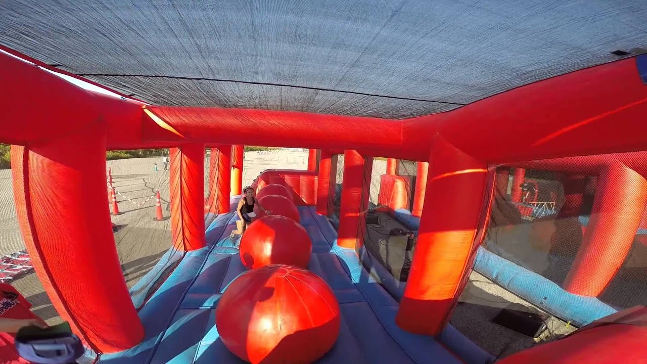 EPIC FAILS & WIN at the WipeOut Run NYC 2015 - YouTube