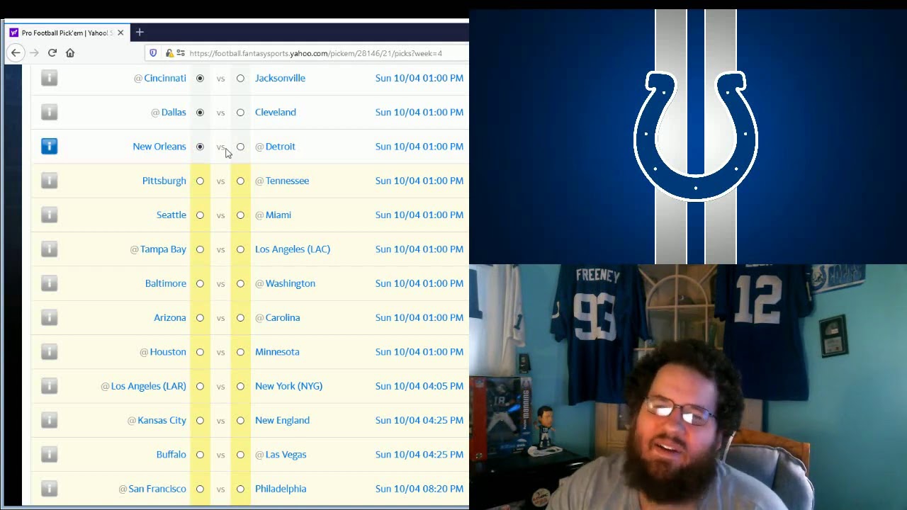 NFL 2020 Week 4 Picks - YouTube