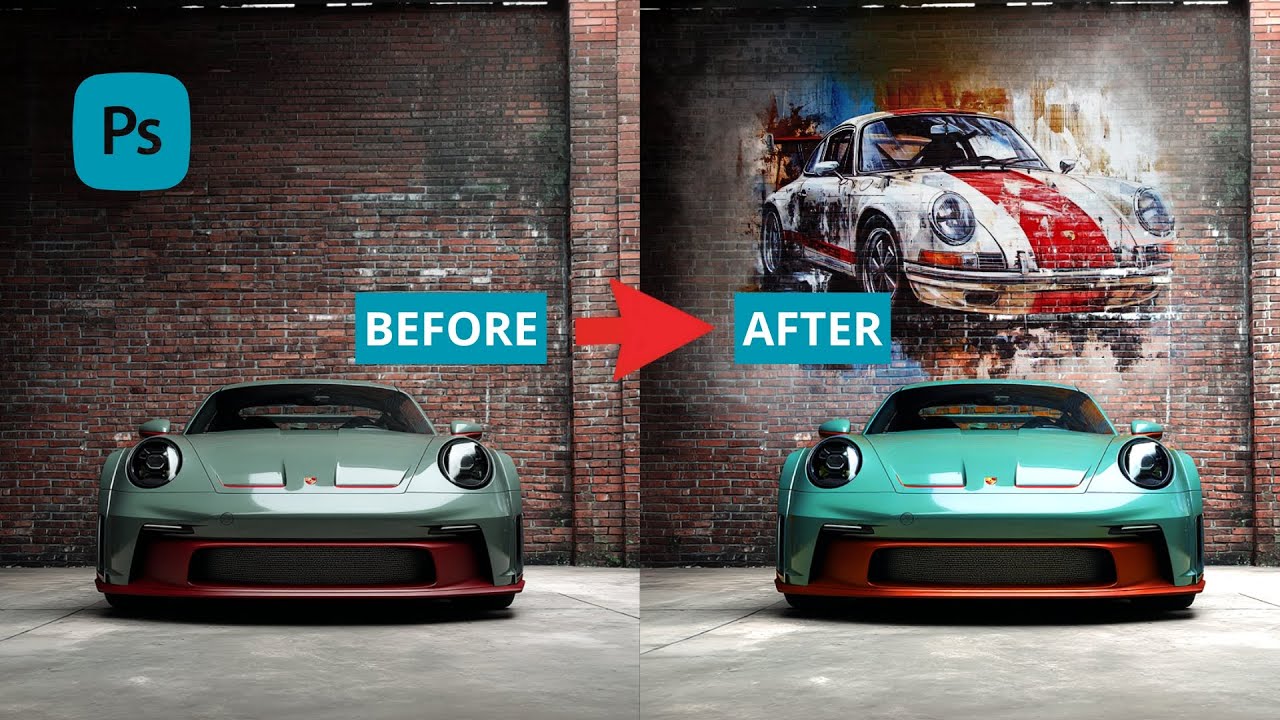 How to Create a Wall Painting Effect in Photoshop Step by Step 2025 ...