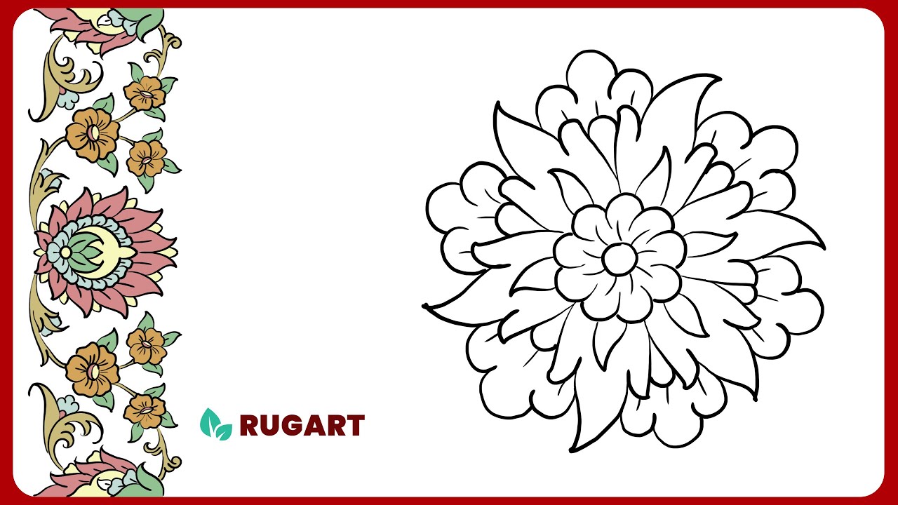 How to Draw a Classic Persian Rosette | An Ornamental Art Tutorial ...