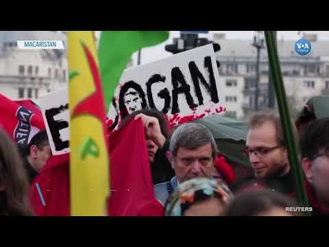 Erdoğan Macaristan'da Protesto Edildi
