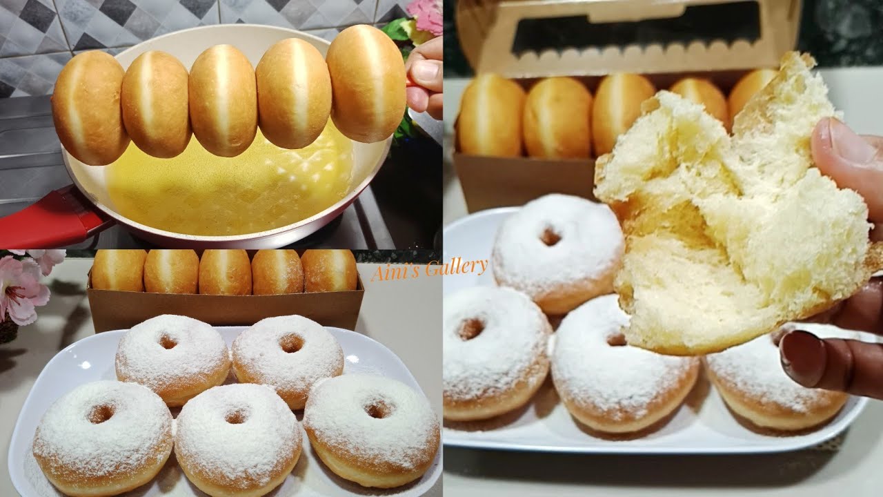 PANTES SAJA VIRAL TERNYATA SEENAK ITU || CARA MEMBUAT DONAT SUSU VIRAL ...