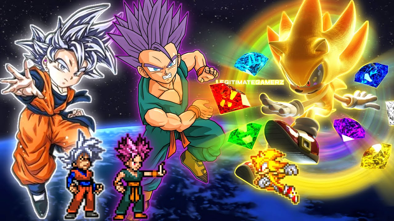 Trunks Ultra Ego(New) & Goten MUI VS Sonic TP OP(All Form) OP in Jump ...