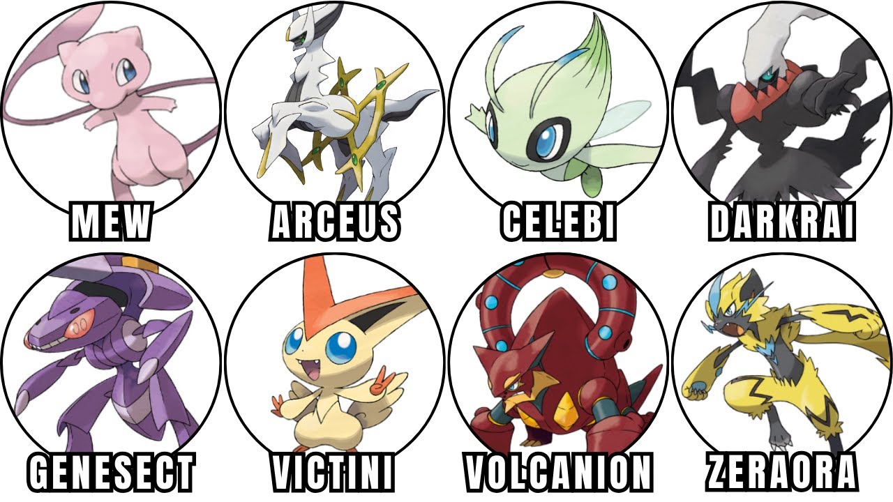 Every MYTHICAL Pokémon Explained in 44 Minutes - YouTube