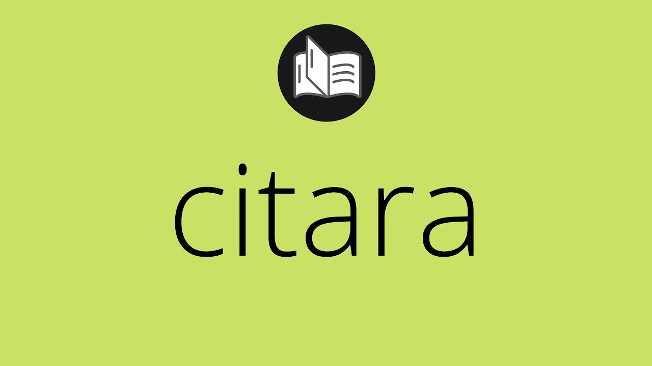 Que significa CITARA • citara SIGNIFICADO • citara DEFINICIÓN • Que es ...