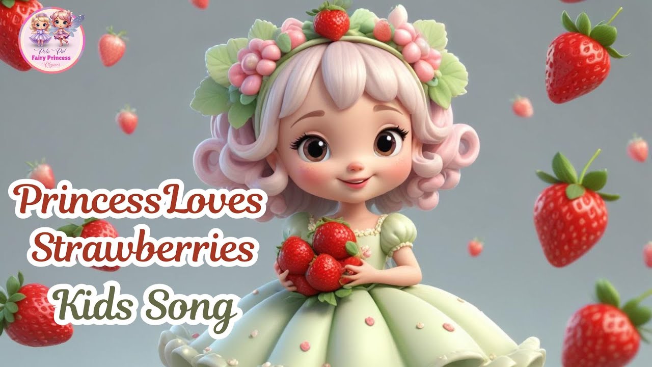 Princess Loves Strawberries Kids Song 🍓👑 | Fun Nursery Rhyme for Kids ...