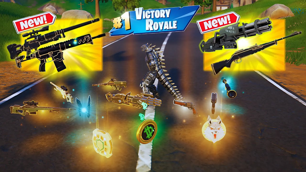 ALL MYTHIC AND EXOTIC GUNS IN FORTNITE (NEW! Fortnite Chapter 6 Season ...