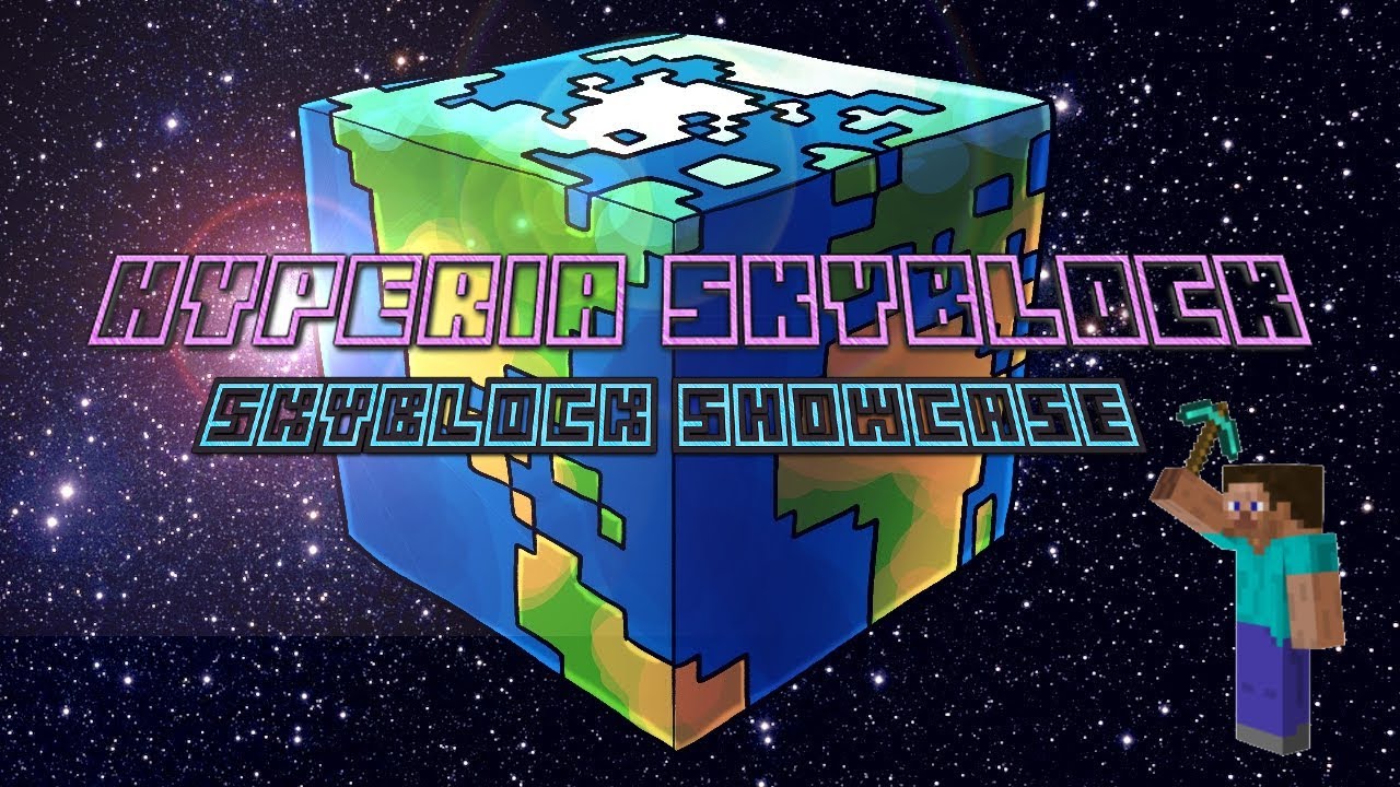 Minecraft Skyblock Showcase - Hyperia Server will definitely be hyped :) - YouTube
