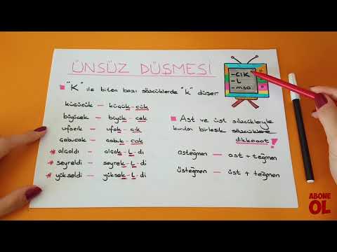 SES OLAYLARI / Ünsüz Düşmesi III