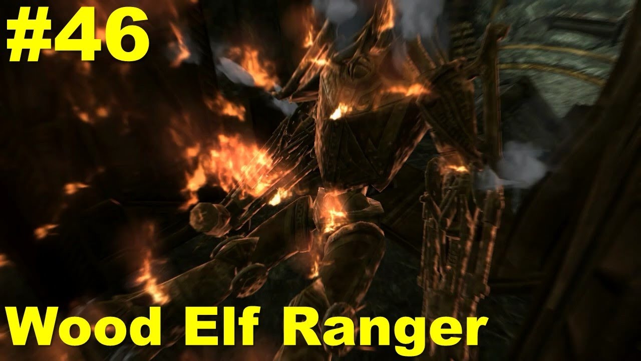 Skyrim Wood Elf Daedric Armor Ranger on Legendary Difficulty - 46 - YouTube