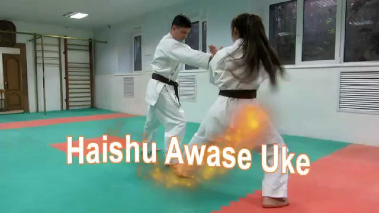 DrobyshevskyKarateSystem:Gankaku-Bunkai-1-Haishu Awase Uke-Hand Grab ...