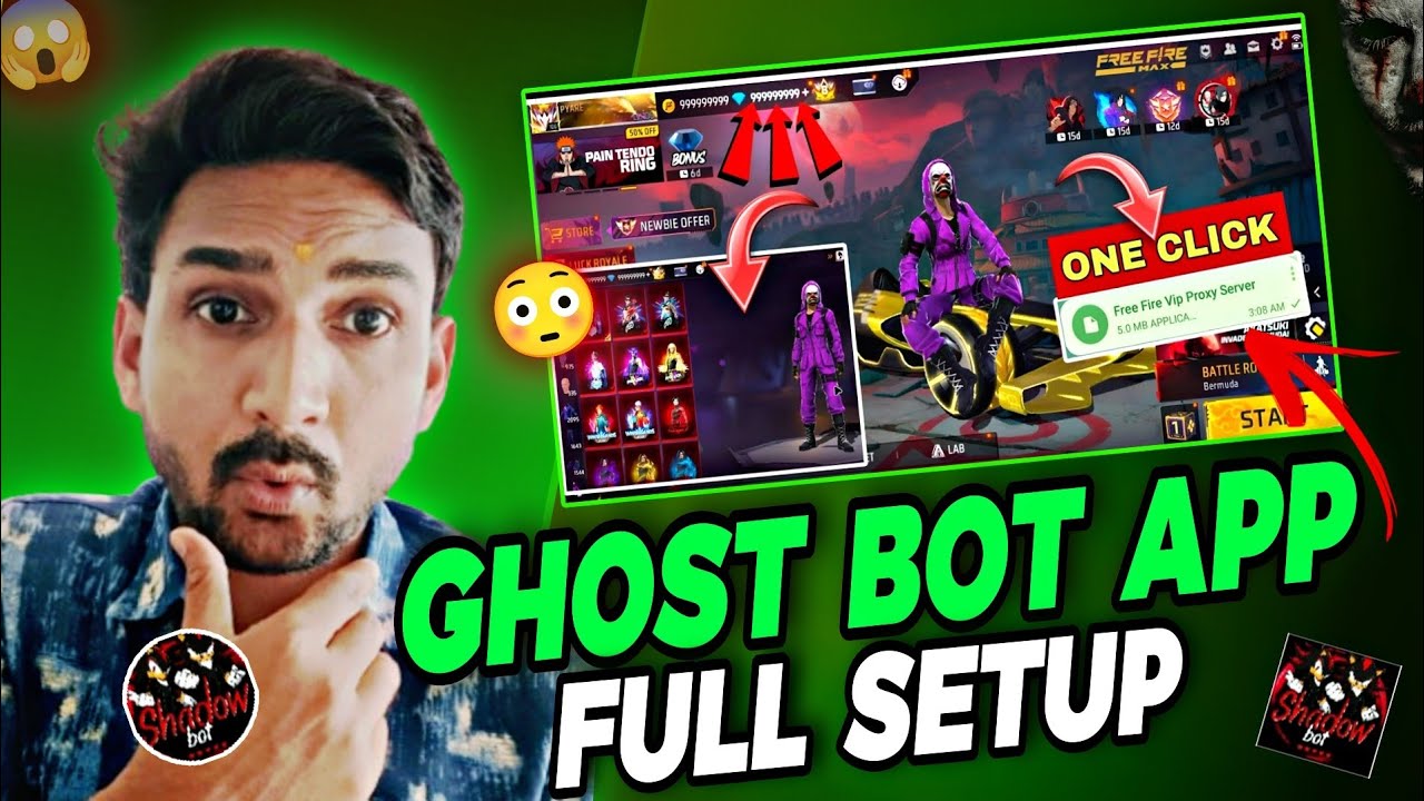 How To Download Vip Ghost Bot in Free Fire | Ghost Bot App 👻 Full Setup ...