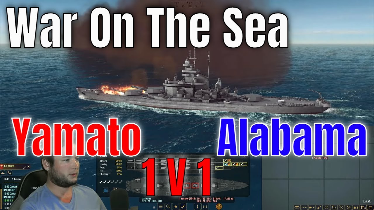 Alabama VS. Yamato // 1 V 1 War On The Sea // HARDCORE MODE - YouTube