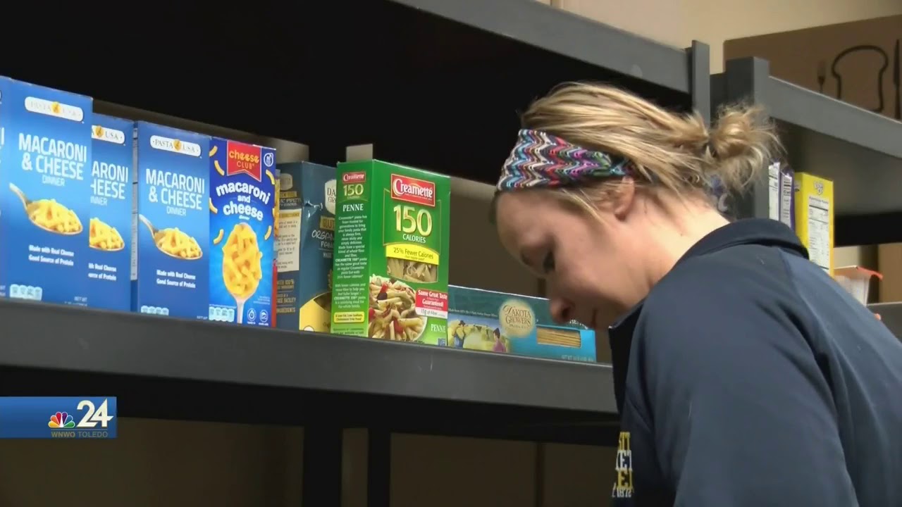 Campus food pantry helps students in need - YouTube