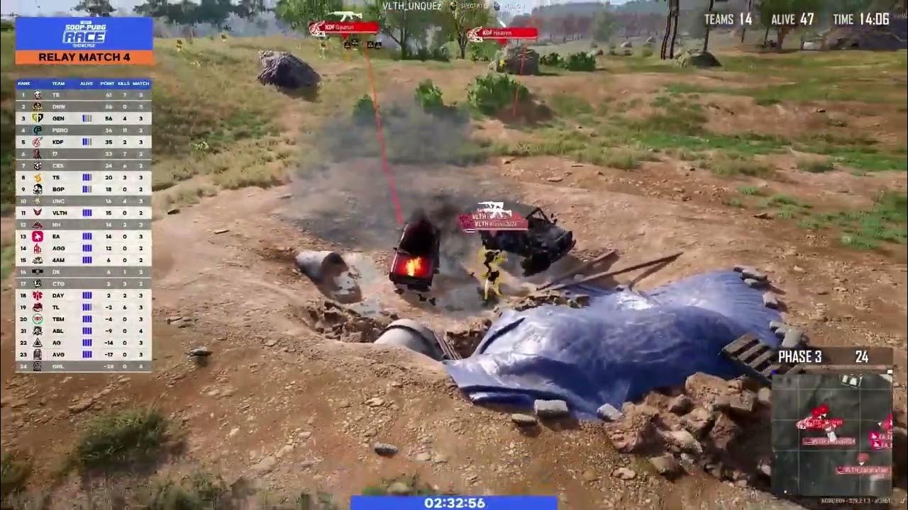 Match 4 - 2024 SOOP PUBG RACE: SHOWCASE - Day 1 - YouTube