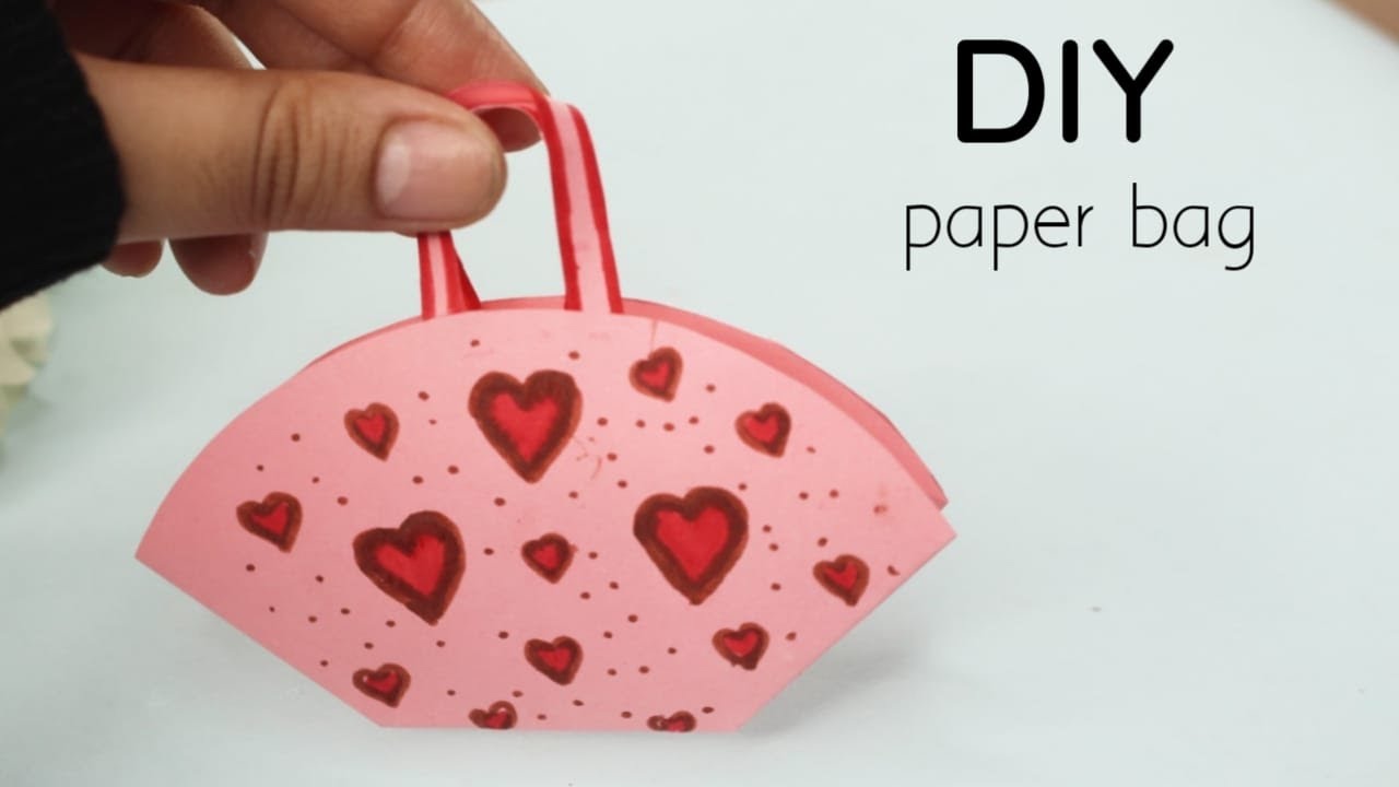 Origami paper hang bag | How to make a paper bag with handle | DIY ...