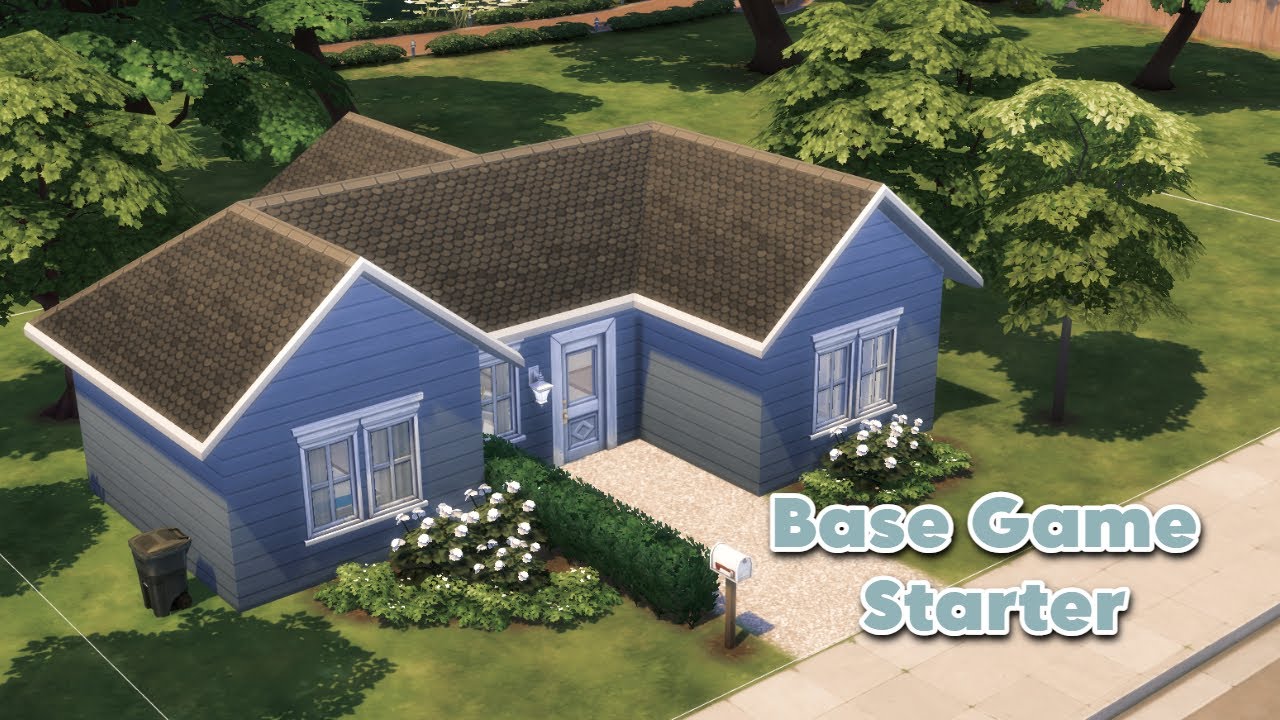 building a base game starter | The Sims 4 speed build - YouTube