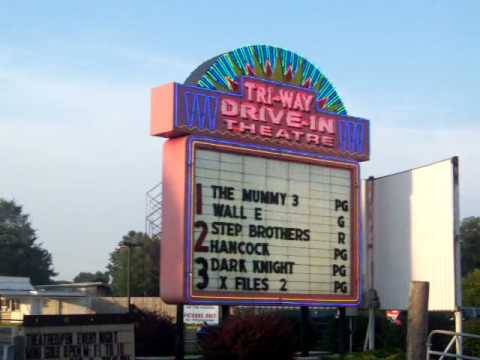 Tri-Way Theater sign - YouTube