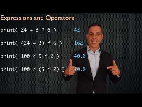Variables, data types, expressions, operators: expressions - YouTube