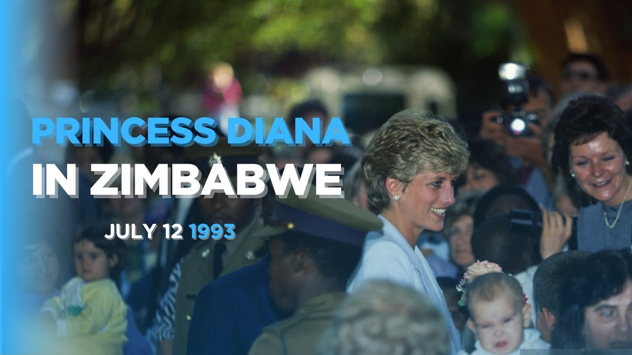 Princess Diana Visit to Zimbabwe, July 12, 1993 - YouTube