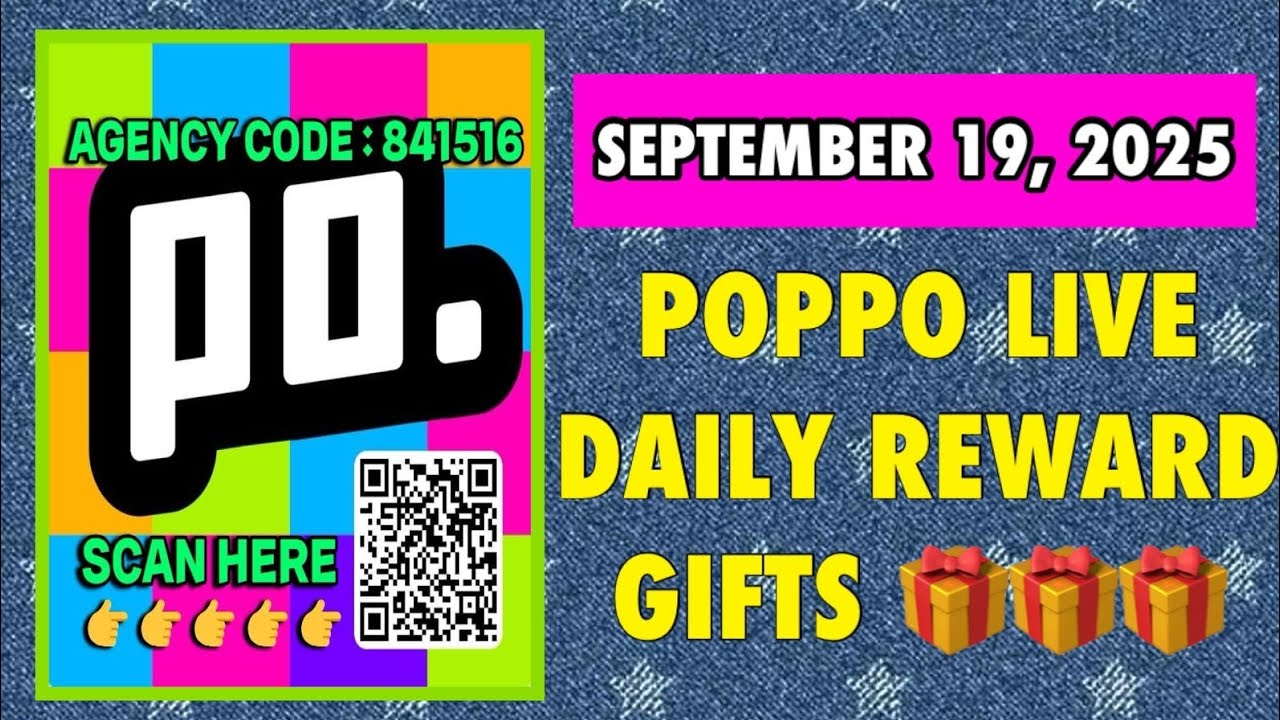 HIRING POPPO LIVE APP | SEP 19, 2025 DAILY REWARD GIFTS 🎁 - YouTube