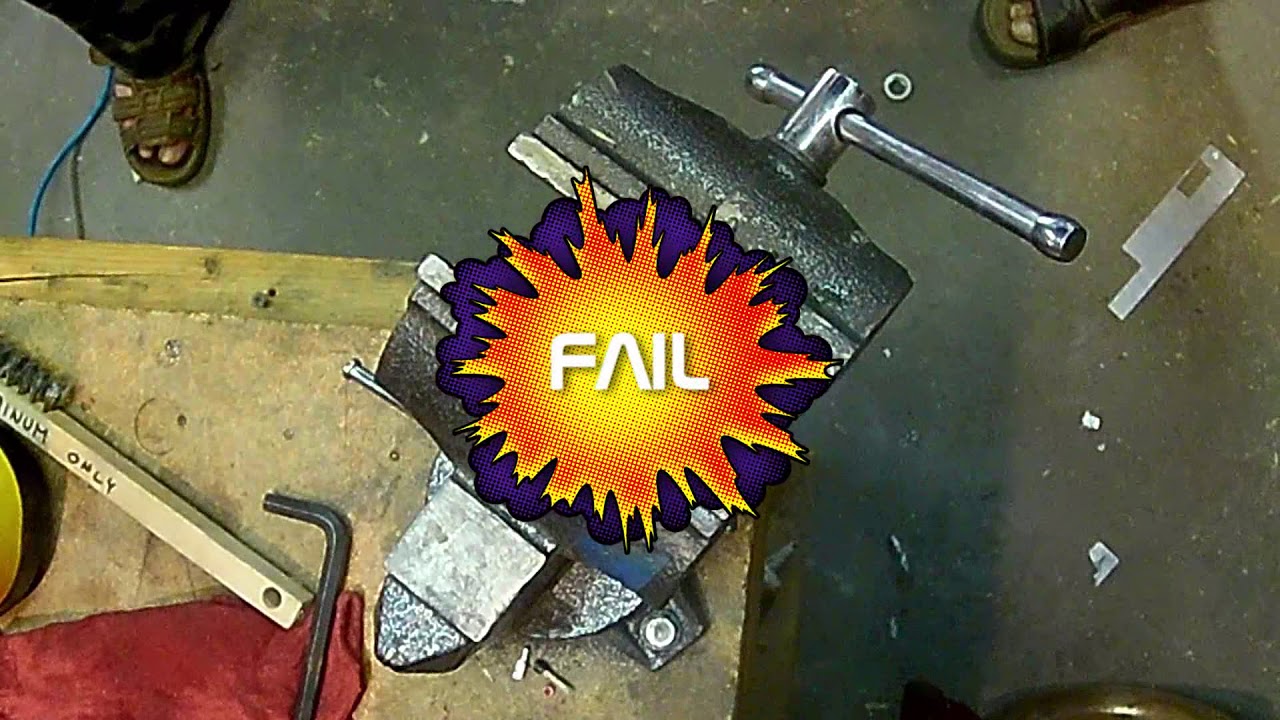 Alumiweld weld job fail - YouTube