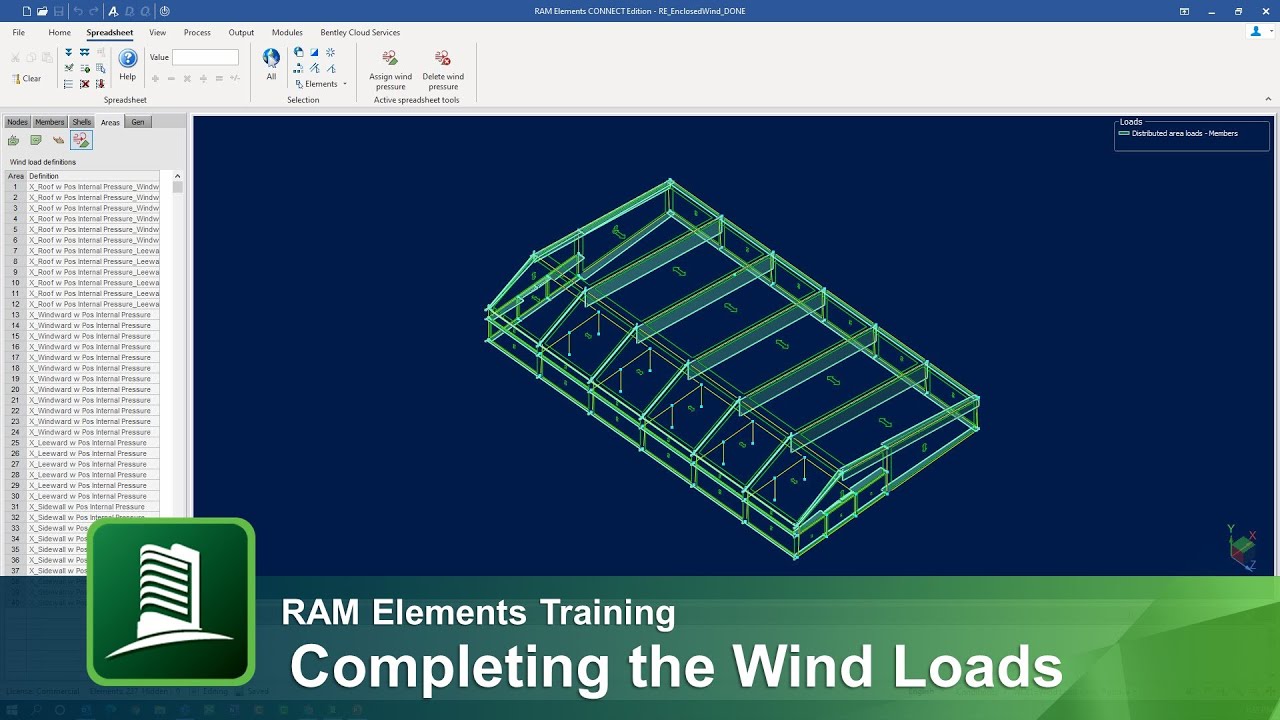 Reviewing the Finished Model in RAM Elements - YouTube