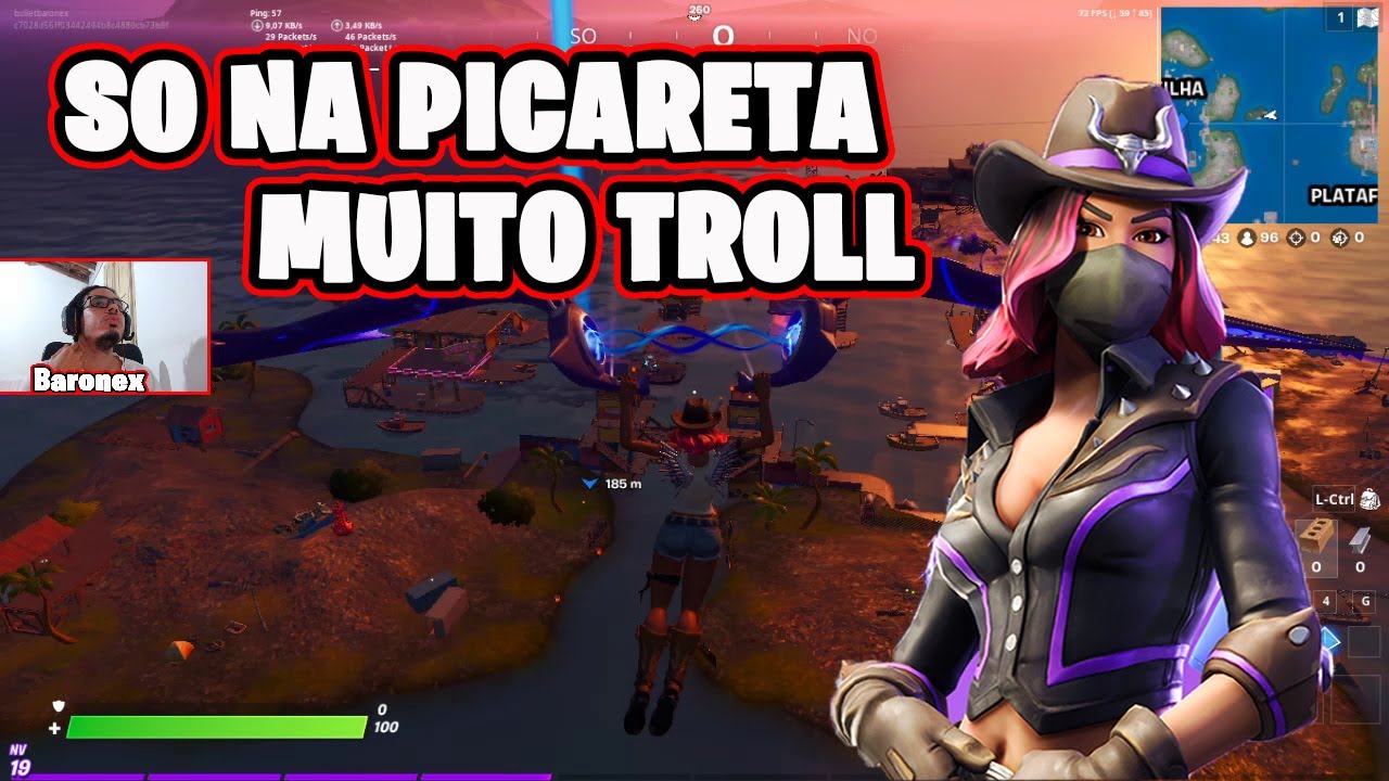 FORTNITE / SÓ VALE PICARETA / BARONEX GAMEPLAY - YouTube