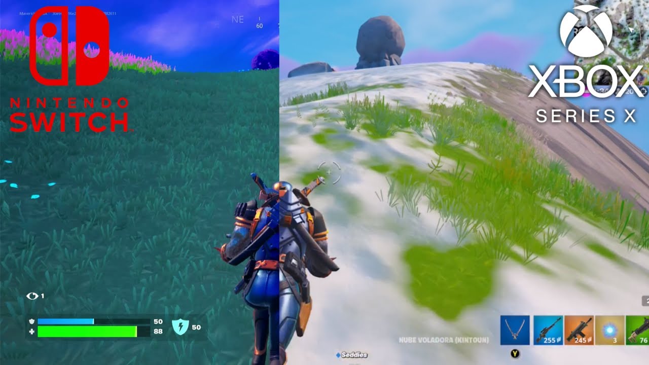 FORTNITE NINTENDO SWITCH | XBOX SERIES X COMPARATIVA GRAFICA - YouTube