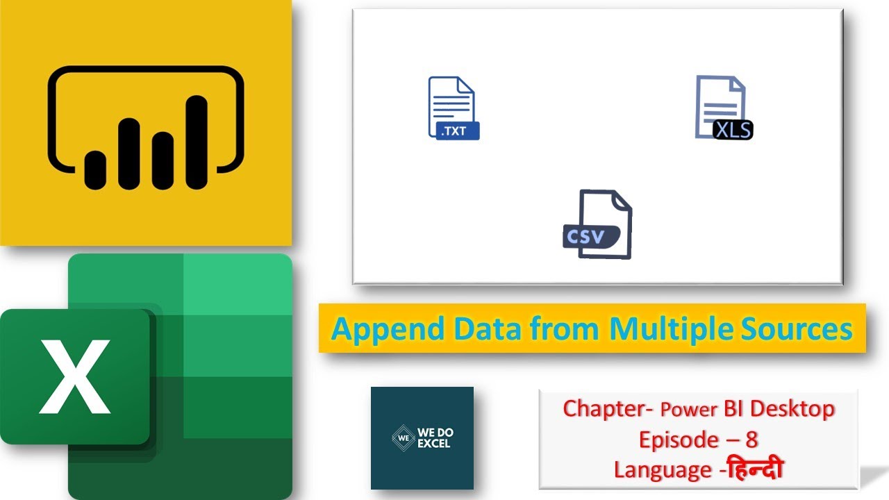 How To Append Combine Files From Multiple Sources Power BI Desktop In Hindi We Do Excel how-to-append-combine-files-from-multiple-sources-power-bi-desktop-in-hindi-we-do-excel