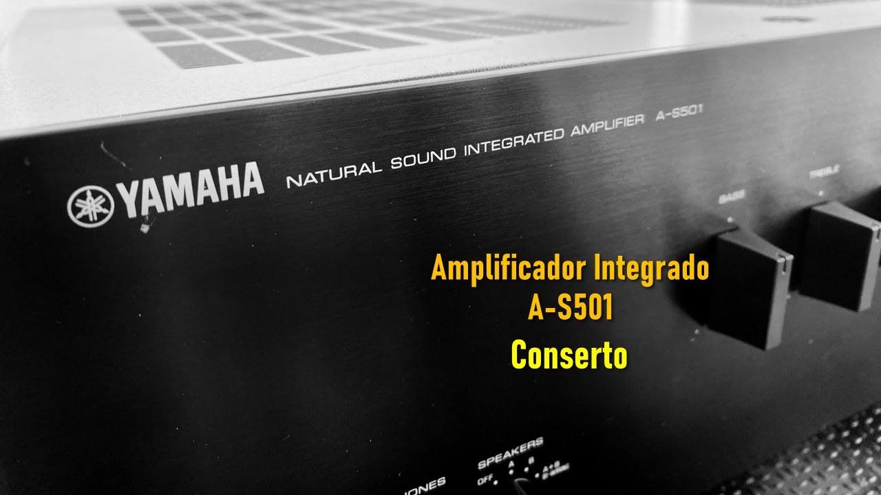 Yamaha Amplificador Integrado A-S501 - YouTube