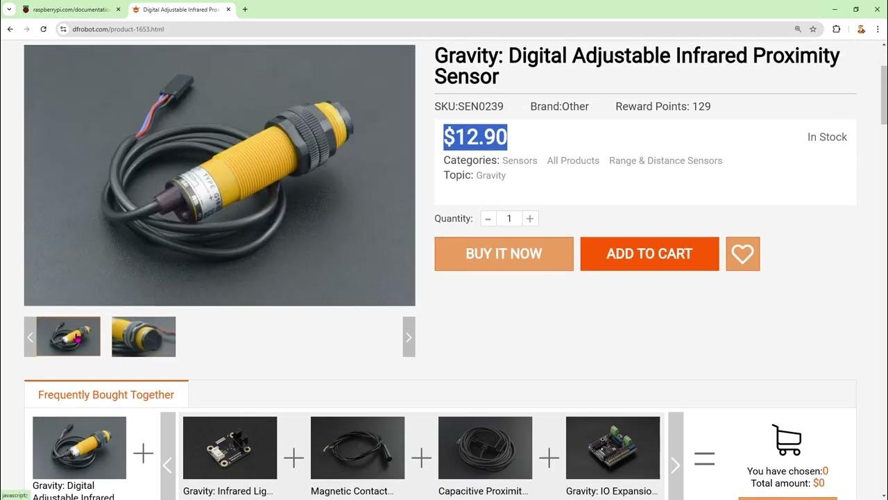 Hopper: programming a proximity sensor - YouTube