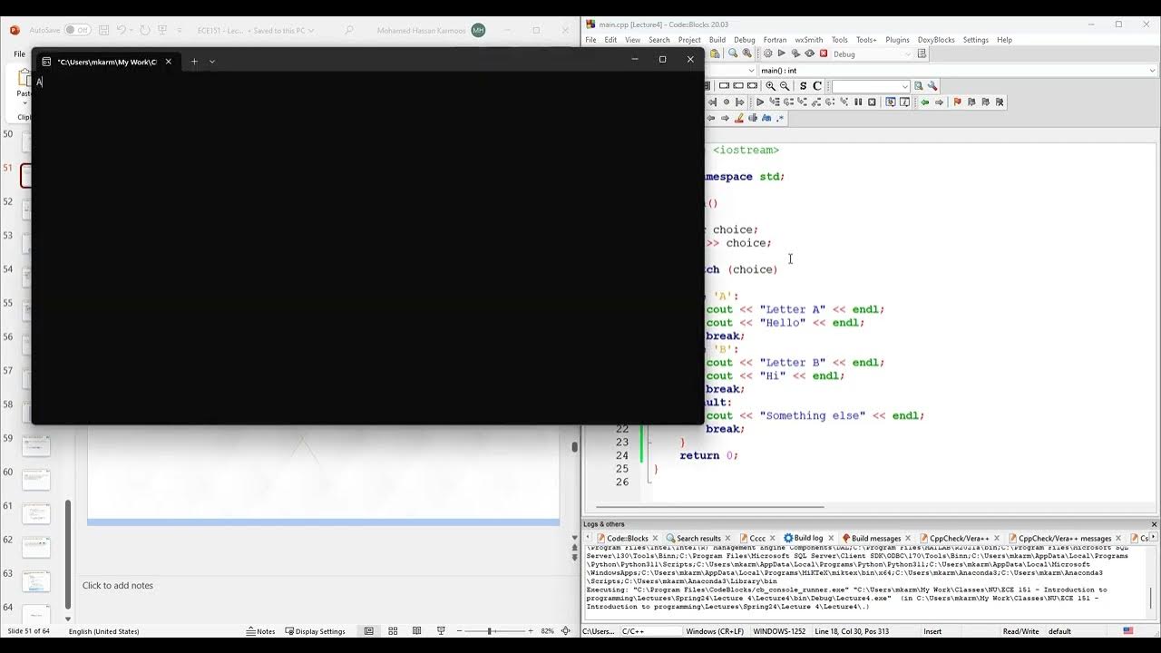 NU ECE 151 - Introduction to Programming - Lecture 4 Part III - YouTube
