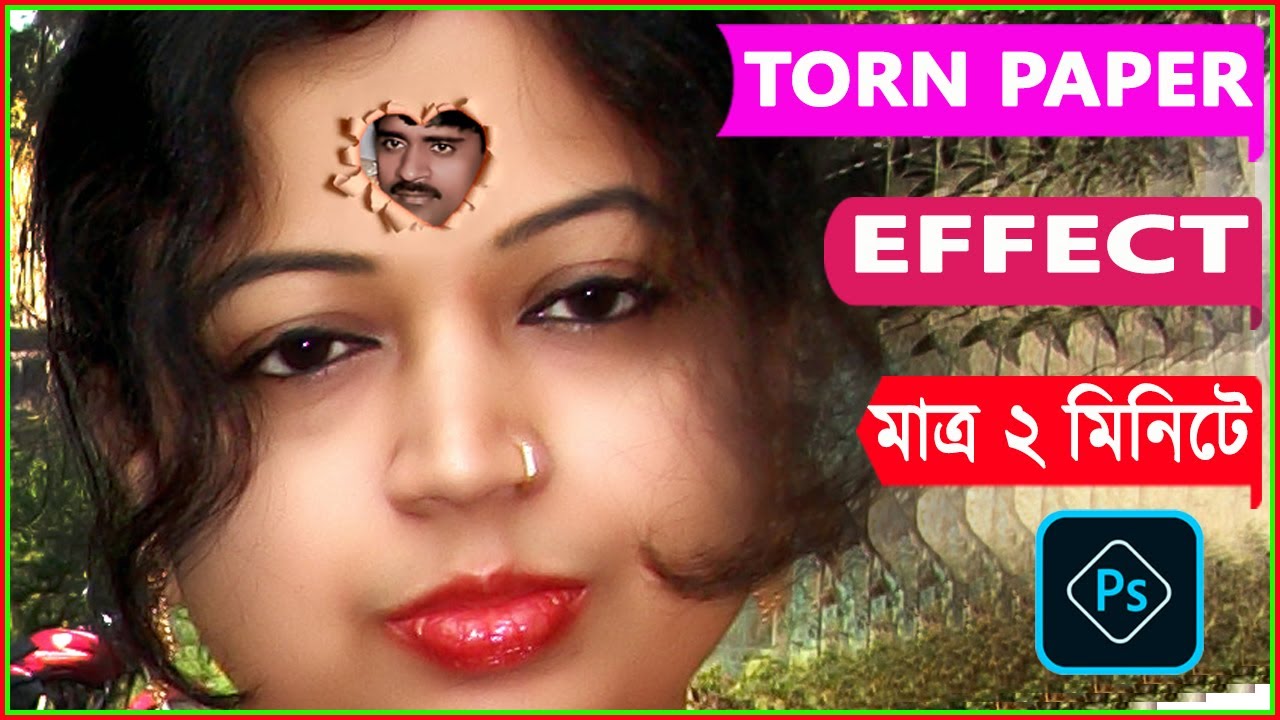 Torn Paper Effect Photo | Torn Effect Photoshop Tutorial - YouTube