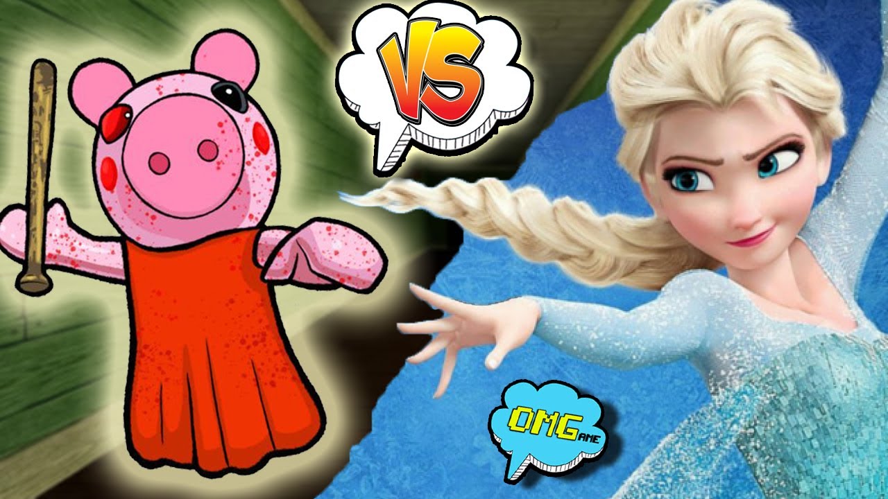 PIGGY vs ELSA de FROZEN 😱 ELSA FROZEN en ROBLOX intenta escapar de ...