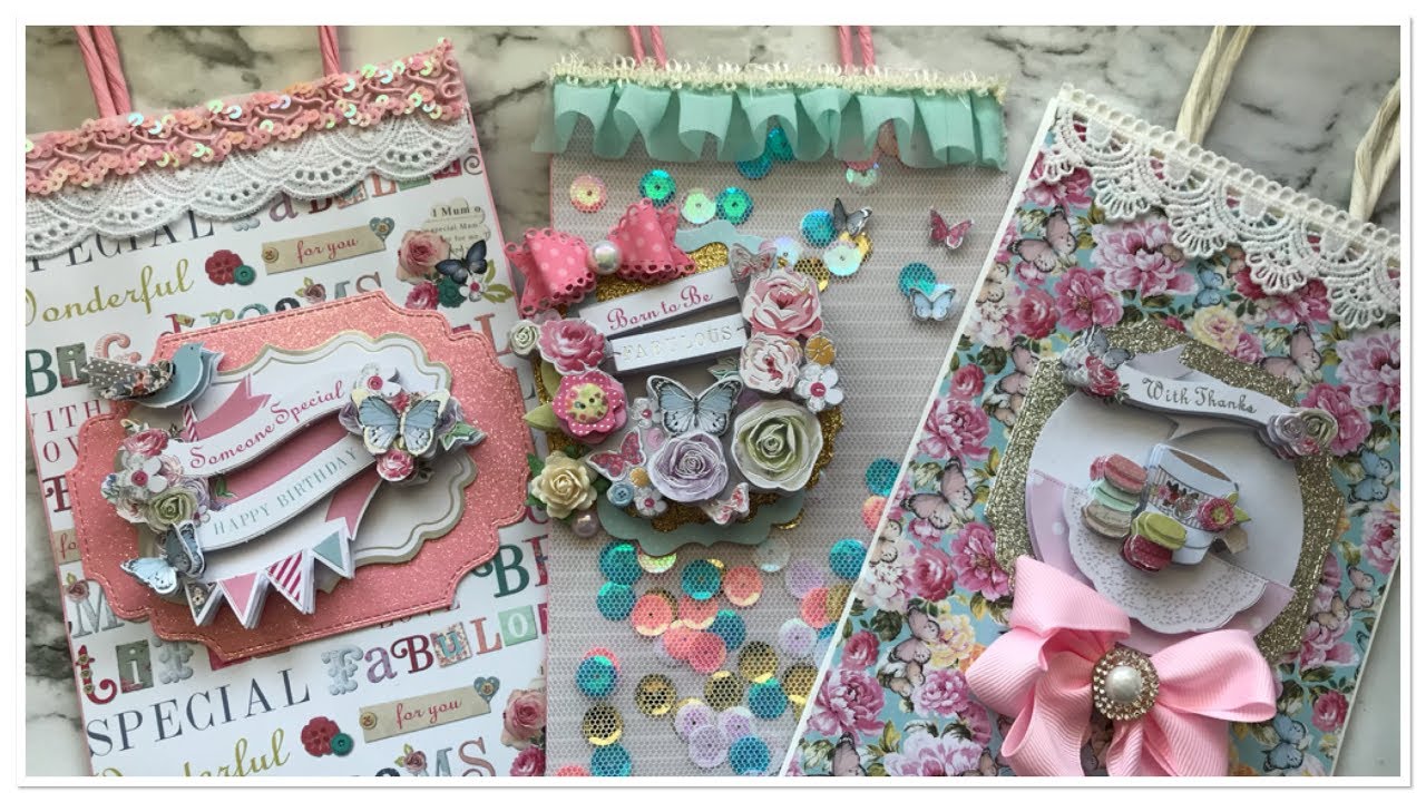 Altered Gift Bags Plus A Shaker Gift Bag | Process Video | European ...
