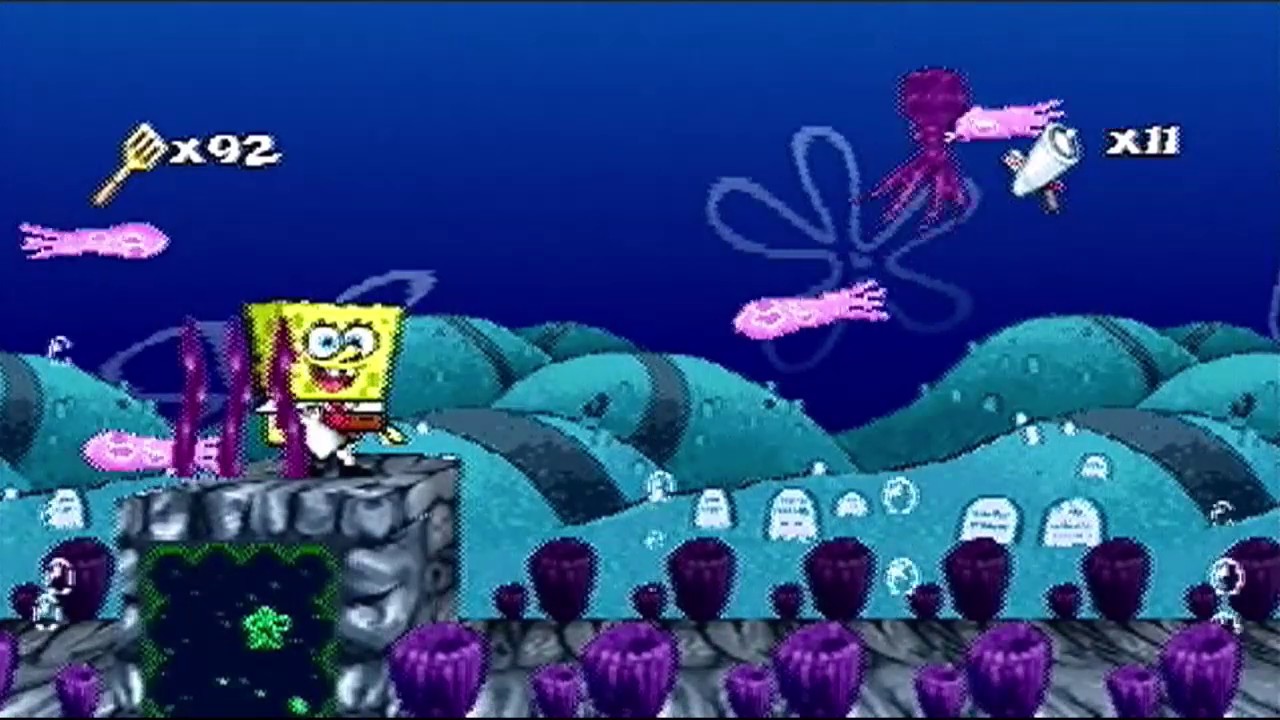 SpongeBob SquarePants: SuperSponge (PS1) [10] SuperSpookyScary - YouTube