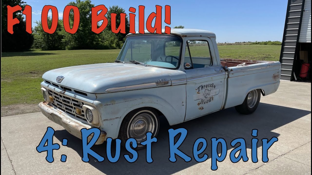 '64 F100 Project! Part 4: Repairing the rust under the cab. - YouTube