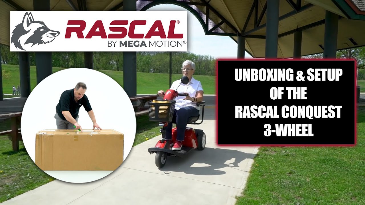 📦 Rascal Conquest 3-Wheel Mobility Scooter | Unboxing & First Look ...