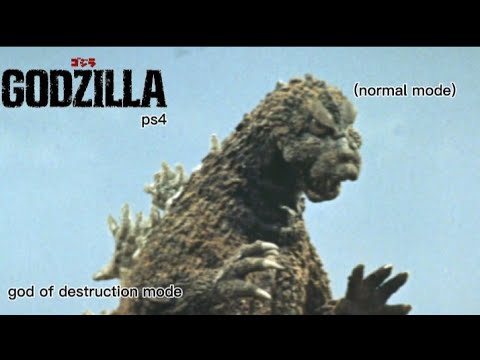 [Godzilla PS4] god of destruction mode (normal mode) (Godzilla 1964 ...