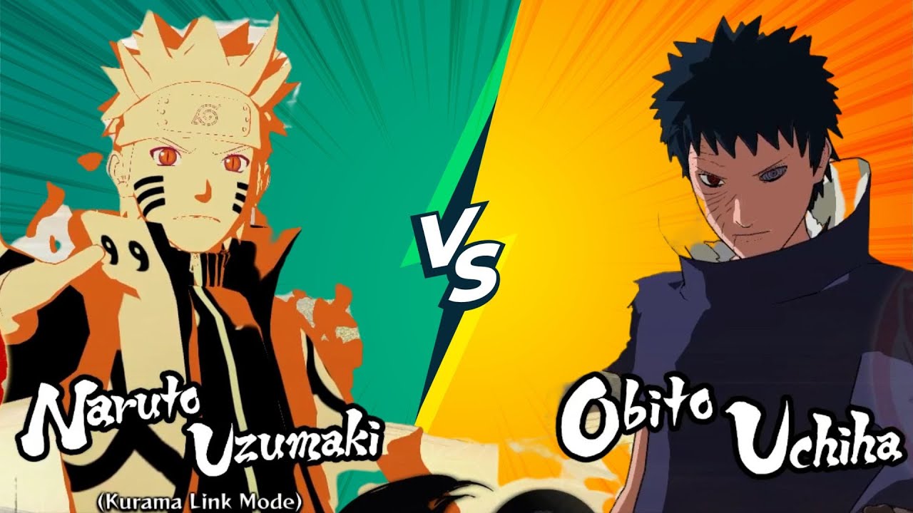 ᴴᴰ Naruto Uzumaki: Kurama Link Mode vs Obito Uchiha (Com vs Com) Naruto ...