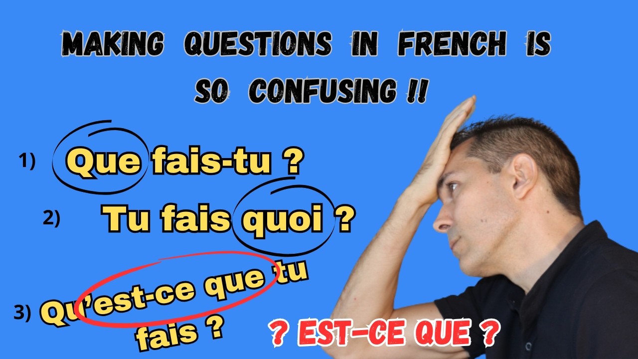 How to make questions in French - YouTube