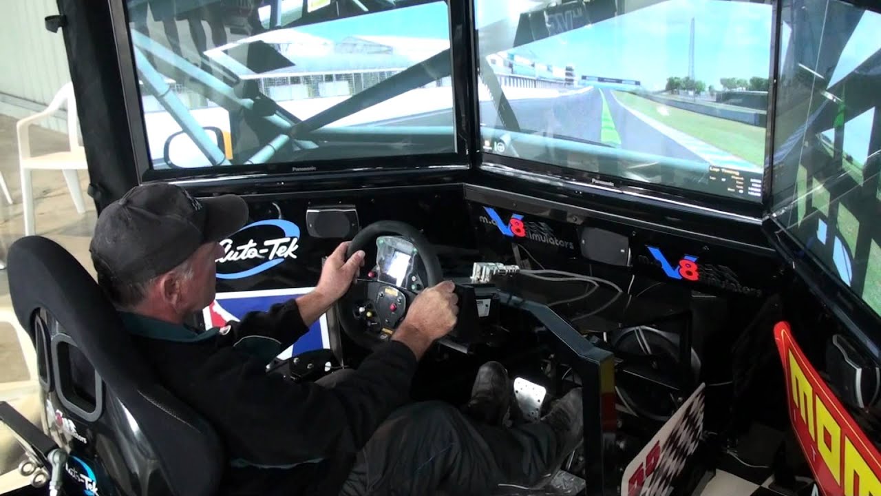 SMR-3 Motorsports Simulator with Bodnar wheel - YouTube