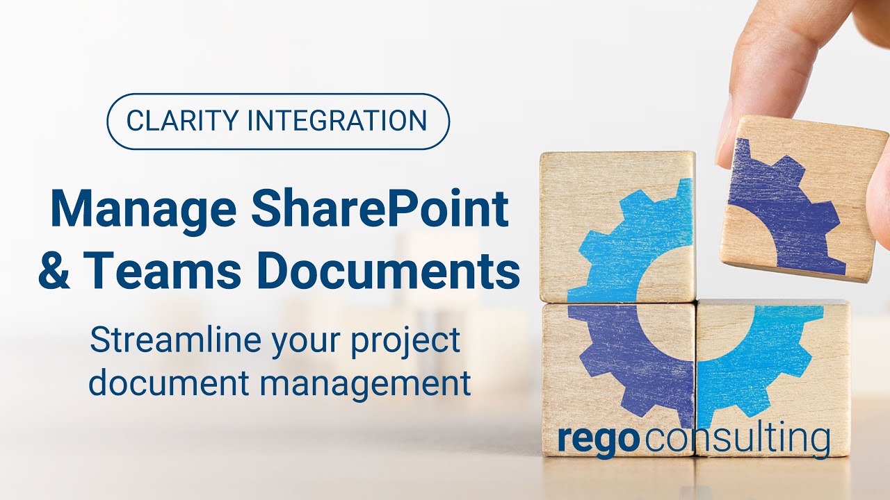 Clarity Integration: Management SharePoint & Teams documents - YouTube