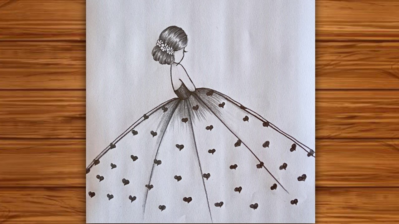 Drawing girl|easy girl drawing|how to draw a girl very easy|pencil ...