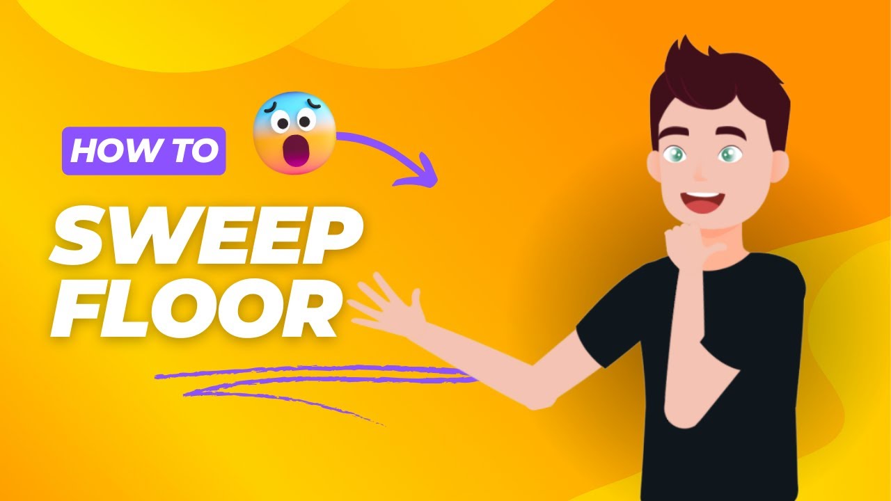 How to sweep floor| Sweeping floor uing broom| فرش کیسے صاف کریں| फर्श ...