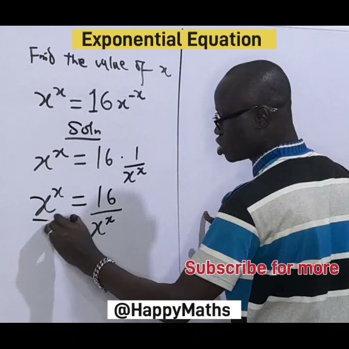 Exponential Equation Well simplified | Algebra Made Easy - YouTube