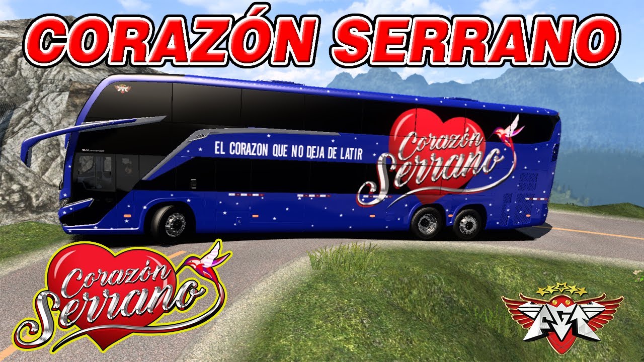 NUEVO AUTOBUS DE CORAZON SERRANO MARCOPOLO G8 1800 DD ETS2 MAPA PUNO ...